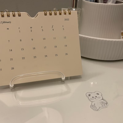 6in X 4.5in Simple Minimalist Calendar / Minimal Modern Design 2024 ...
