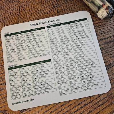 Large Excel Shortcuts Sticker mac 3 X 5 Sticker for Laptop or Desk - Etsy