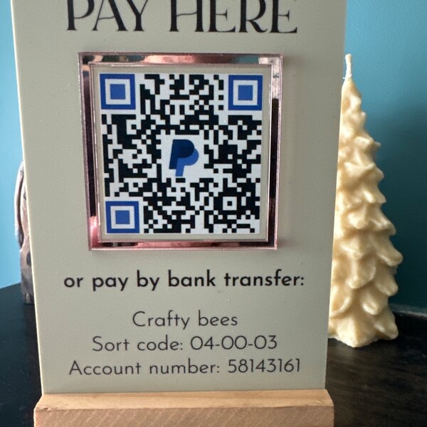 Mini QR Display Sign - Etsy UK