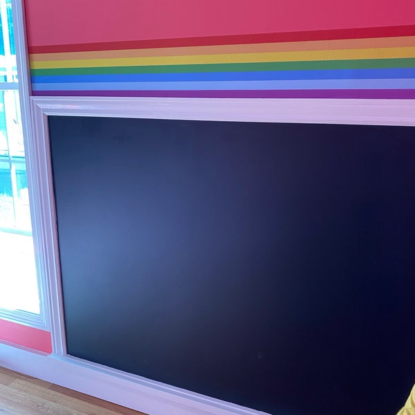 Rainbow Wall Border, Rainbow Wall Border Removable Fabric Wall Decal ...