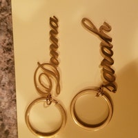 20 Font Styles Customized Keyring Stainless Steel Name - Etsy