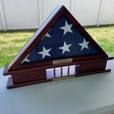 Memorial Flag Display Case With Shell Casings - Etsy