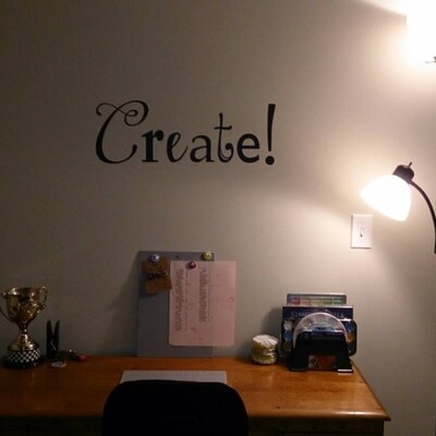 Create Decal Craft Room or Art Studio Wall Decal Artist Decor - Etsy