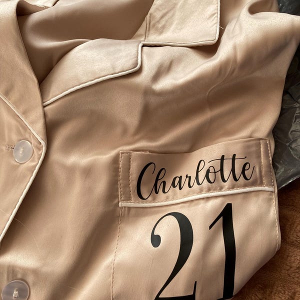 Ladies Personalised Birthday Pyjamas - Etsy UK