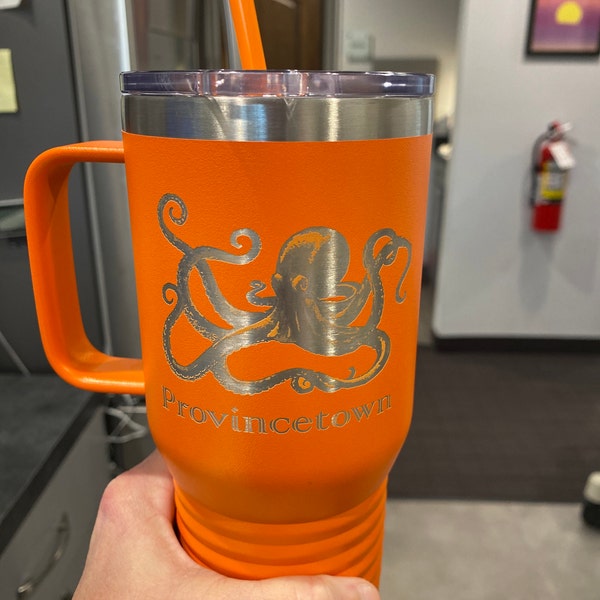 Entering Cape Cod Towns Travel Mug With Handle and Slider Lid Ringneck ...