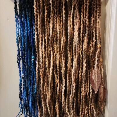 23-27 20/40 DE Wool Dreads Fall Set Dreadlocks Extensions Ombre ...