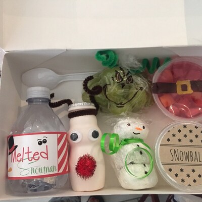 Melted Snowman Water Bottle Wrappers, Melting Snowman, Water Bottle ...