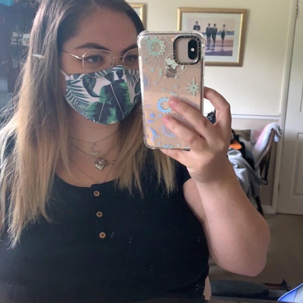 Stay Safe Face Mask/covering With Tie-able Ear Loops, Adjustable Nose ...