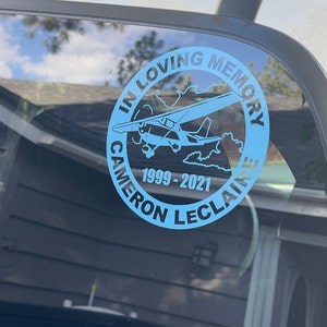 In Loving Memory Lighthouse and Waves Vinyl Decal Ocean - Etsy