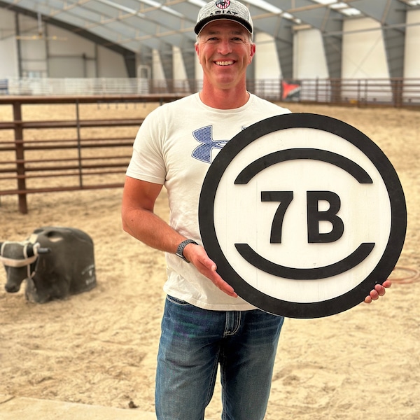 Cattle Brand and Farm Sign | Custom 3D Wood Sign for Farmers and ...