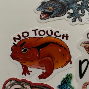 Leopard Gecko Fruit Flavored Milk Stickers Reptile | Etsy