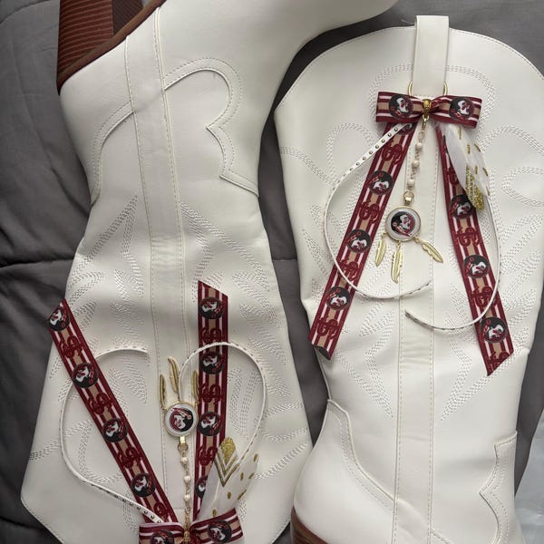 Officially Licensed FSU Boot Bows – Florida State Seminoles Gameday ...