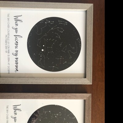 Custom Star Map by Date Printable Valentines Day Gift for Him or Her ...