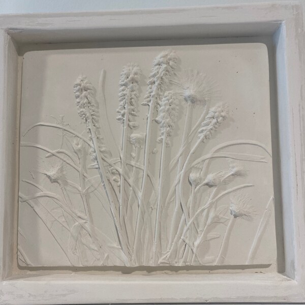 Giant Plaster Tulip Bas Relief Wall Art 15”x 30 1/2” - Etsy