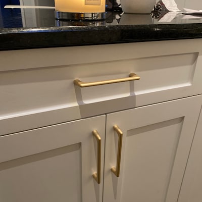 Simple Matte Gold Handles Drawer Handles Pulls Gold Satin - Etsy