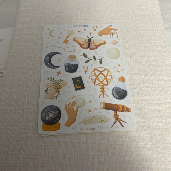 Sticker Sheet Celestial Sticker | Galaxy Sticker Sheet | Planner ...