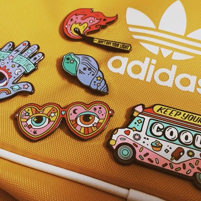 Keep Your Cool Enamel Pin Ice Cream Van Pin Mental Health Pin Heatwave ...