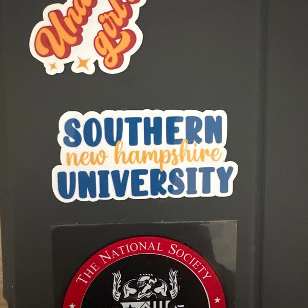 Southern New Hampshire University Sticker / Penmen / Blue&yellow / SNHU ...