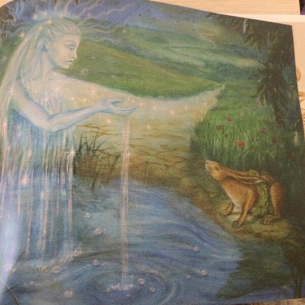 Luna Moon Hare at Winter Solstice - Limited Edition Print by Wendy ...