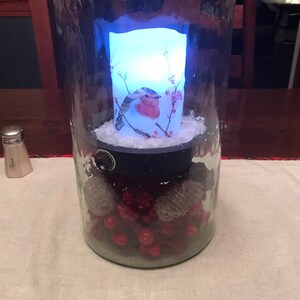 LED Candle summer Dream Sea Themed Pillar Candle Landscape Beach and ...