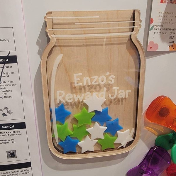 Personalized Reward Jar, Class Star Jar, Reward Jar With Stars ...