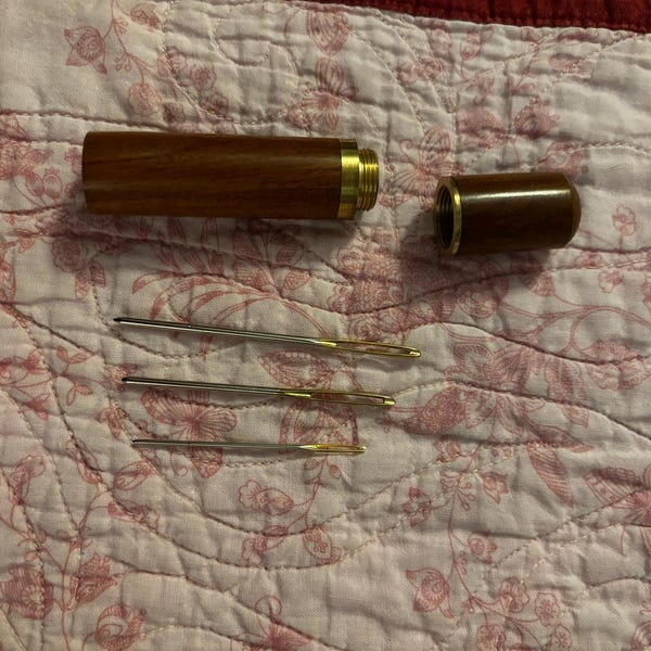 Vintage Copper Sewing Gift Set • Matching Copper Needle Threader ...