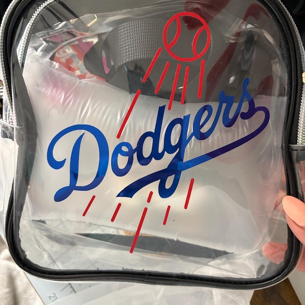 Customized Clear Dodger Bag, Clear Stadium Approved Bag, Clear ...