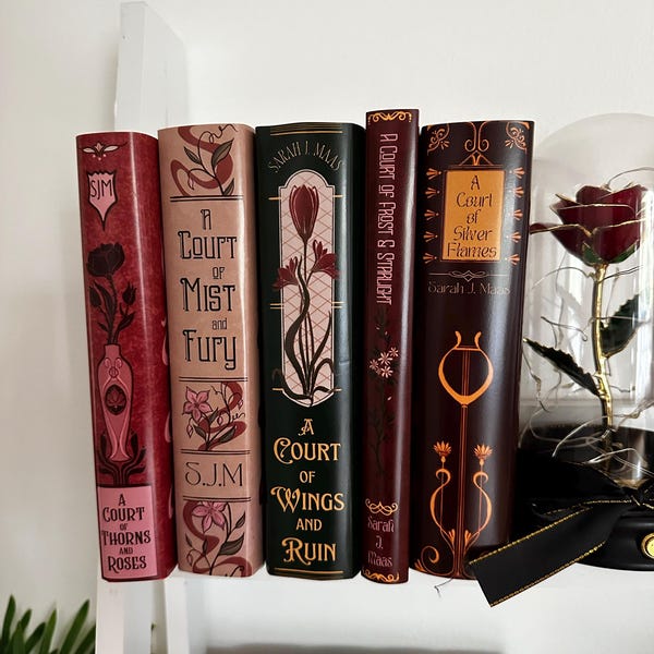 ACOTAR Paperback Vintage Dust Jackets Set, Digital Download, Officially ...