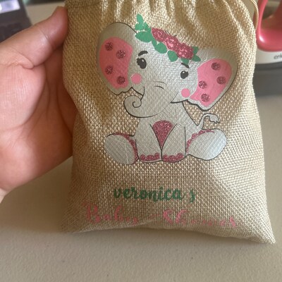 Elephant SVG Set, 4 Boy Elephants With Blue Ears, Polka Dot, Cute ...