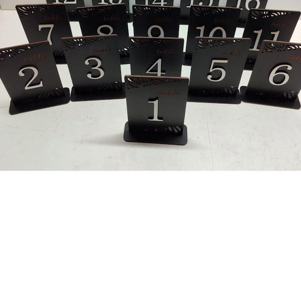 Wooden Wedding Table Number - Wedding Table Decor, Rustic Country ...