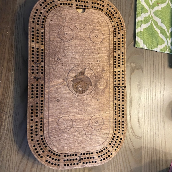 Custom Hockey Cribbage Board: Personalized Team Logo Gift - Etsy