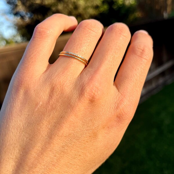 Diamond Half Eternity Band, 14k Solid Gold Wedding Band, Half Diamond ...