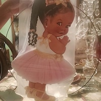 3 Rainbow Princess Centerpieces African American Birthday Table ...