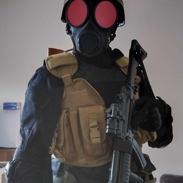 S10 FMJ08 Gas Mask Filter Lens Multi Colour Black Red Blue Green Orange ...