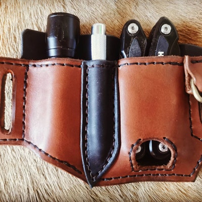 Leather EDC Tool Holster Leather Tool Leatherman Multitool Sheath Bag Purse Digital Download ...