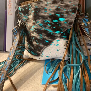 Brown Horse 2 Real Cowhide Fur and Leather Key Holder Ring - Etsy