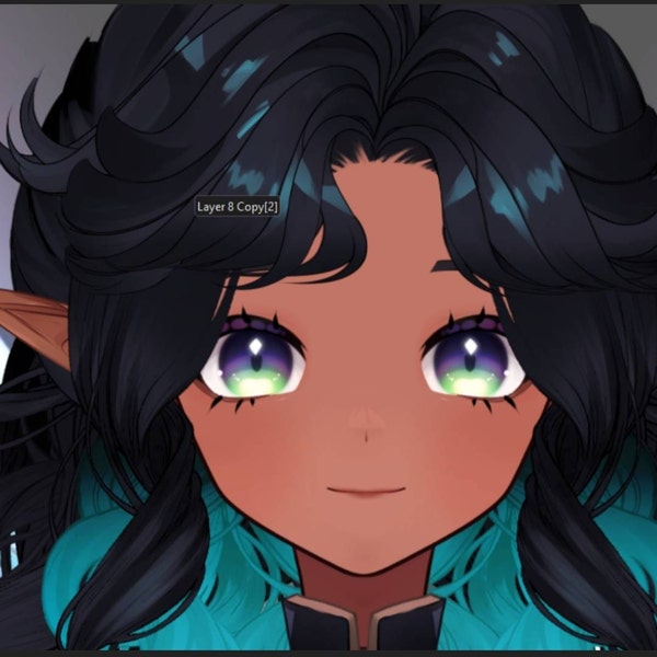 Live2d Hair Physics Presets 8 Presets for Straight Hair for Learning ...