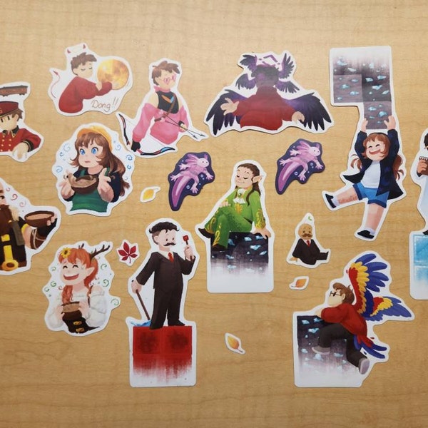 Rain World Stickers Slugcats Monk Survivor Saint Spearmaster Rivulet ...