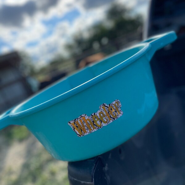 Two Tone Name Sticker - Custom Double Layer Pattern Decal - Two Color ...