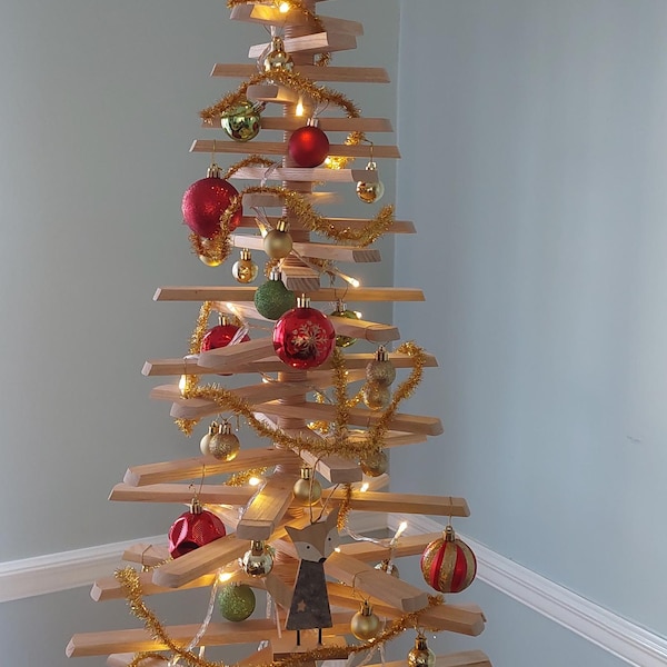 Wooden Fir Tree - Etsy Canada