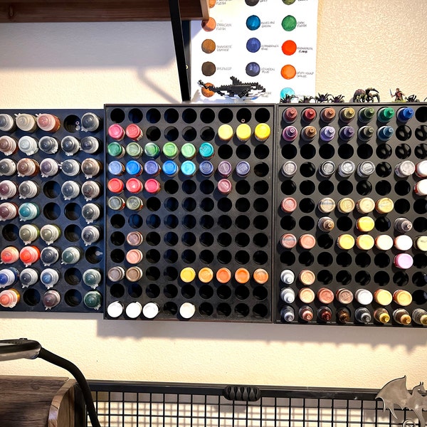 Wood Paint Bottle Rack Organizer Workstation Vallejo - Etsy