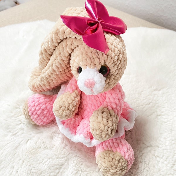 Crochet Pattern Bunny Rabbit PDF Tutorial - Amigurumi Bunny Plush ...