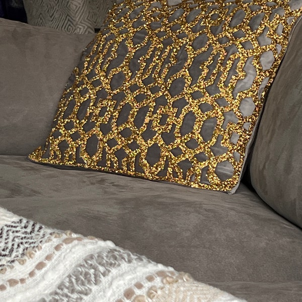 Luxury Rhinestone Throw Pillow Cover - Etsy