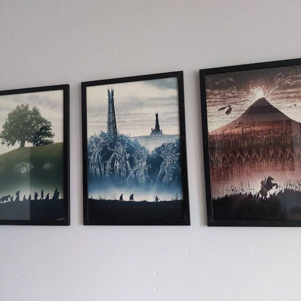 Jujutsu Kaisen Poster 3 Set Framed Wall Art / Canvas / Art Print, Manga ...