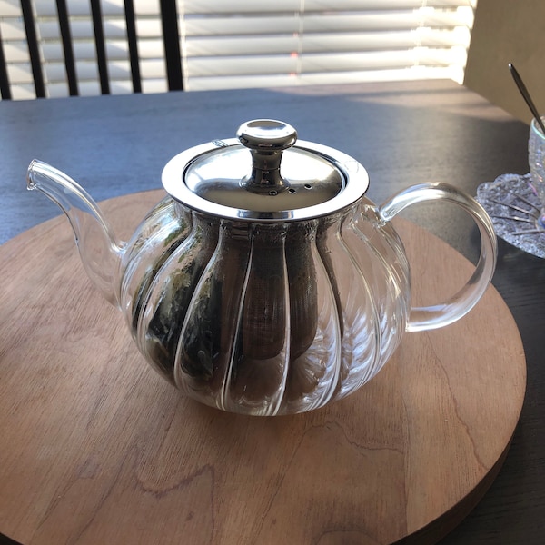 Vienna Glass Teapot With Removable Infuser - Etsy