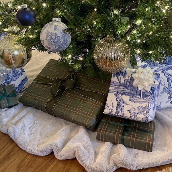 Blue Toile Christmas Ornament: French Country, Shatterproof - Etsy