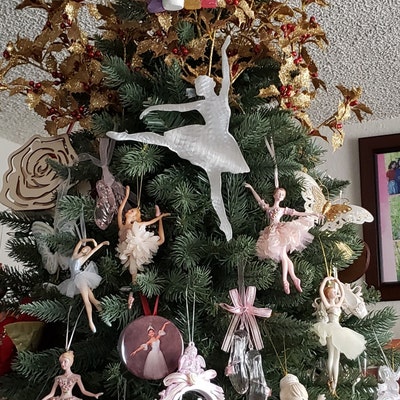 Ballerina Dancer, Handcrafted Metal Tree Topper, Holiday Decoration ...