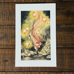 Brigid Watercolor Art Print Goddess Art Print Pagan - Etsy