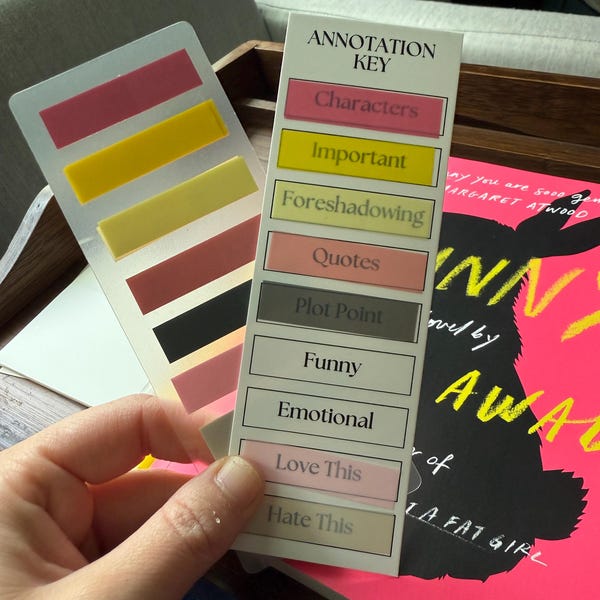 Annotation Key Bookmark for Tabs | Guide | Fantasy, Romance, Thriller ...