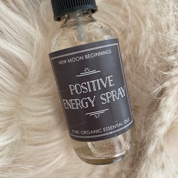 Positive Energy Spray - Organic Essential Oils - Positive Energy Mist ...